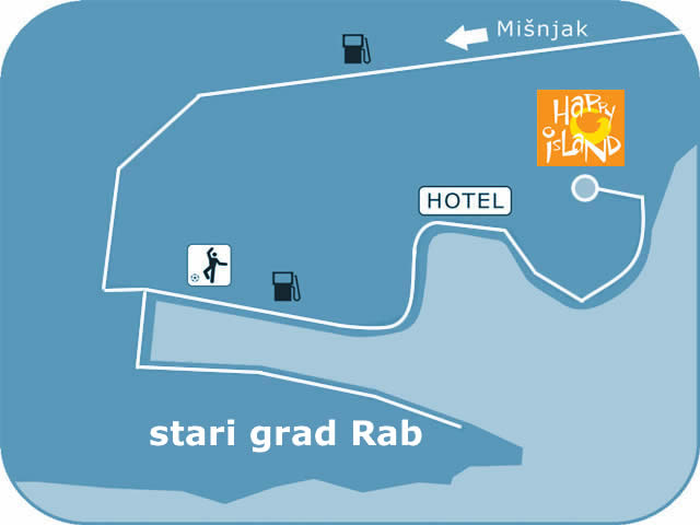 KAKO DOĆI DO NAS - Happy Island RAB