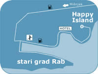 KAKO DOĆI DO NAS - Happy Island RAB